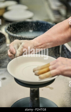 Manufacturing the famous Zeller place settings in the factory, Zell am ...