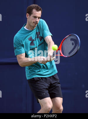 Andy Murray during a training session on day three of the Lexus ...