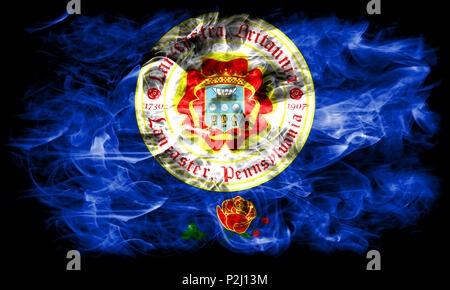 Lancaster city smoke flag, Pennsylvania State, United States Of America ...