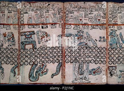 Codex Tro Cortesianus Maya codices pre Columbian Maya civilization ...
