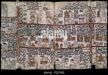 Codex Tro Cortesianus Maya codices pre Columbian Maya civilization ...