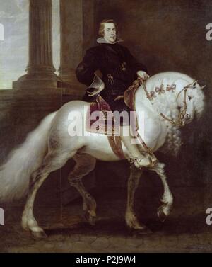 Philip IV of Spain. Equestrian portrait of King Philip IV of Spain by ...