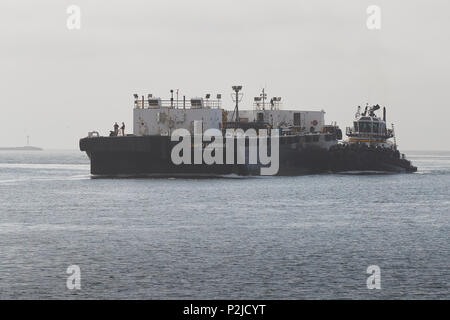 Tractor Tug (Tugboat), JOHN QUIGG, Assists The Giant Container Ship, CMA CGM CENTAURUS Onto Pier ...