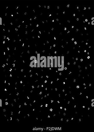 falling numbers, digits beautiful background design wallpaper Stock ...