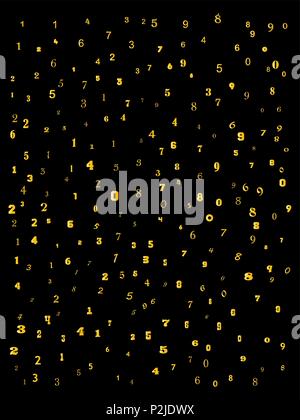 falling numbers, digits beautiful background design wallpaper Stock ...