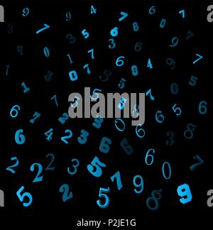 falling numbers, digits beautiful background design wallpaper Stock ...