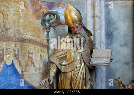 Saint Ambrose statue in the church of Immaculate Conception in ...