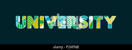 The word College concept and theme written in white tiles and isolated ...