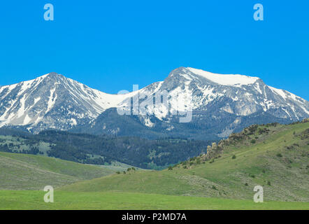hollow top mountain in the tobacco root range near harrison, montana ...