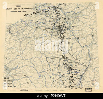 (November 9, 1944), HQ Twelfth Army Group situation map. LOC 2004630250 ...