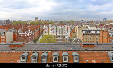 View Over South Kensington Roofs in London Stock Photo - Alamy