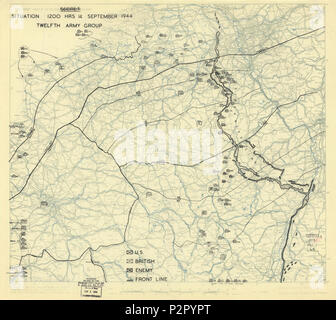 [September 14, 1944], HQ Twelfth Army Group situation map. 1944 by ...