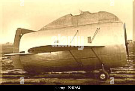 . English: The Italian Stipa-Caproni experimental aircraft . 1932 ...