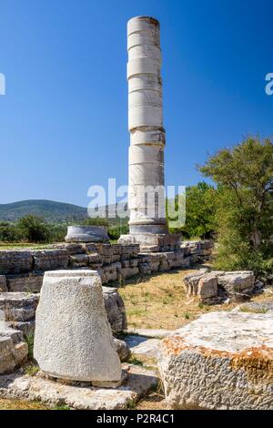 Samos Greece Sole Standing Column of the Heraion of Samos 6th Century ...