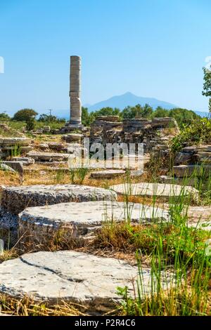 Samos Greece Sole Standing Column of the Heraion of Samos 6th Century ...