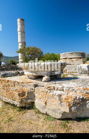 Samos Greece Sole Standing Column of the Heraion of Samos 6th Century ...