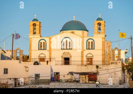 Agios Ioannis Theologos Church, Lipsi, Dodecanese Islands, Greece Stock ...