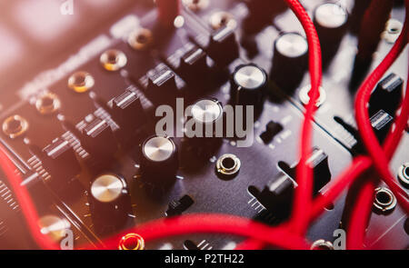 Modern studio synth panel Stock Photo - Alamy