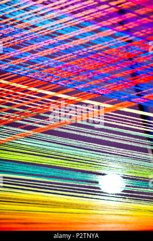 Colourful strings art Stock Photo - Alamy