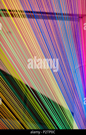 Colourful strings art Stock Photo - Alamy