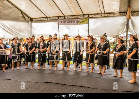 Pesta Kaamatan harvest festival at KDCA Penampang Sabah Borneo Malaysia ...