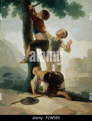 Francisco De Goya - Boys Climbing a Tree Stock Photo - Alamy