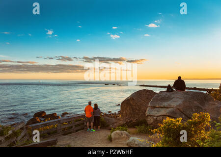 Sunset at Meigs Point at Hammonasset State Park Stock Photo - Alamy