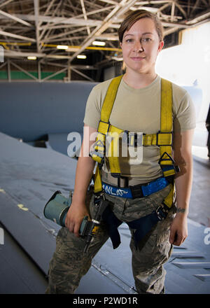Senior Airman Amanda Scanlan, 5th Maintenance Squadron aircraft ...