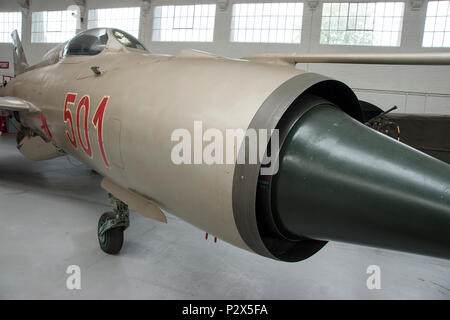 MIG 21 at The Imperial War Museum Duxford Stock Photo - Alamy