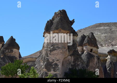 Cappadocia, fairy chimneys in Goreme national park, Turkey Stock Photo ...