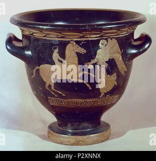 CERAMICA DE FIGURAS ROJAS. Location: MUSEO ARQUEOLOGICO-CERAMICA GRIEGA ...