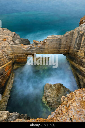 Ancient fish tank at Kakia Skala, close to Ferma village, Ierapetra ...