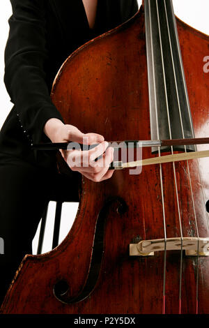 Generic - Double Bass, close up detail of bow grip, known as the ...