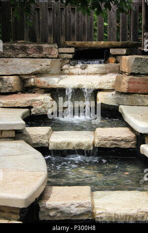 Waterfall made of limestone and stone Stock Photo - Alamy