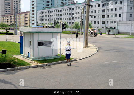North Korea, Pyongyang, police Stock Photo - Alamy