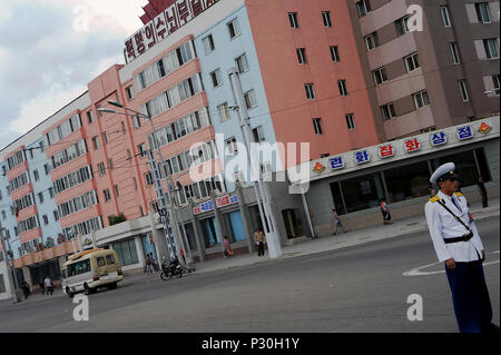 North Korea, Pyongyang, police Stock Photo - Alamy