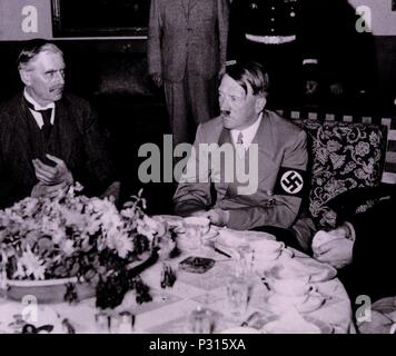 CHAMBERLAIN AND HITLER Stock Photo - Alamy