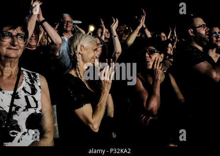 The American singer, songwriter and musician Israel Nash performs a ...