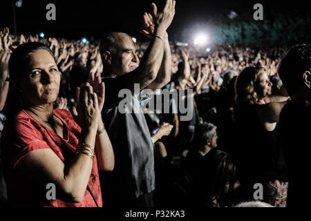 The American singer, songwriter and musician Israel Nash performs a ...