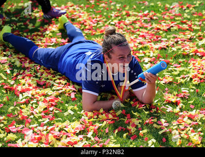 Karlsruhe, Deutschland. 16th June, 2018. Sarah Bormann. GES/Boxing ...