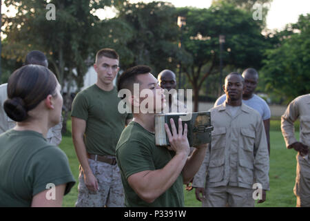 U.S. Marine Corps Cpl. Hongyi Zheng, a Marine Security Guard (MSG ...