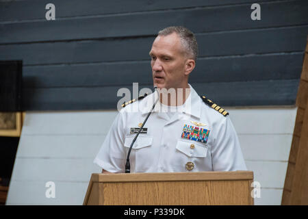 Capt. Jeff Draeger, commanding officer of Naval Support Activity ...