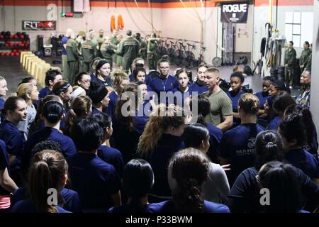 Maj. Andrew Terrell, commanding officer of Marine Recruiting Station ...
