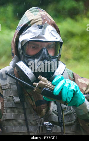 Soldiers with the 61st Chemical Company, 23rd Chemical, Biological ...