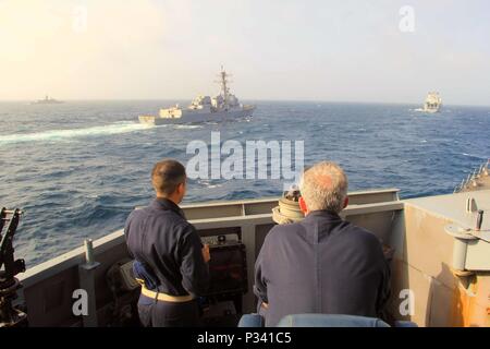 Guided-missile destroyers HMAS Perth (DDG-38) and HMAS Brisbane (DDG-41 ...