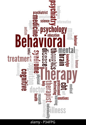 Behavioral Therapy, word cloud concept on white background Stock Photo ...