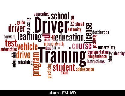 Driver Training, word cloud concept on white background Stock Photo - Alamy