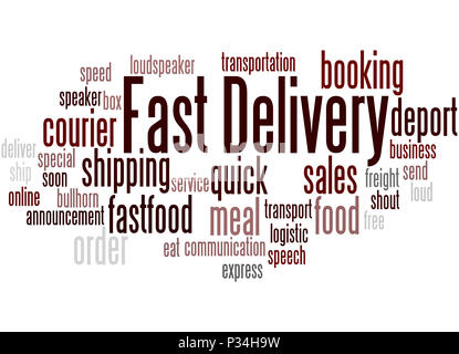 Delivery word cloud Stock Photo: 160817917 - Alamy