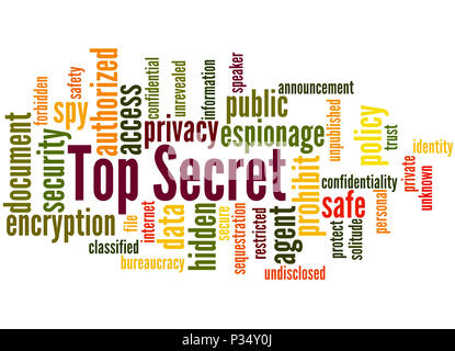 Secret agent concept word cloud background Stock Photo - Alamy