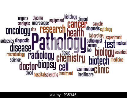 Pathology, word cloud concept on white background Stock Photo - Alamy